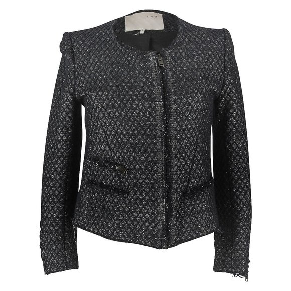 IRO | Jackets & Coats | Iro Jacket Moto Inspired Zippers Metallic ...